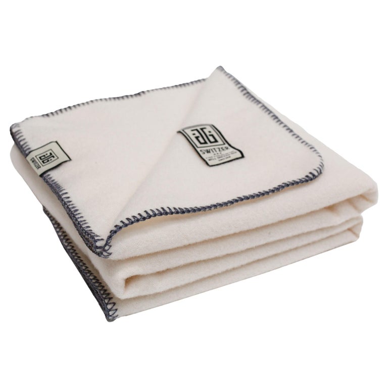 Baby's First Blanket in Lambswool and Cashmere, Monogram Gift For Sale ...