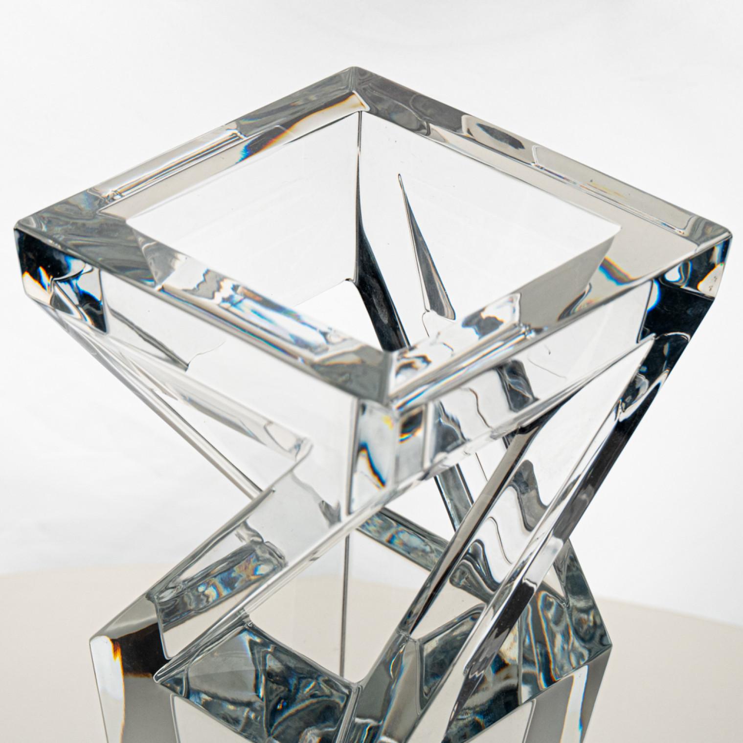 Baccarat Architecture Clear Crystal Vase, France, Late 20th Century For ...