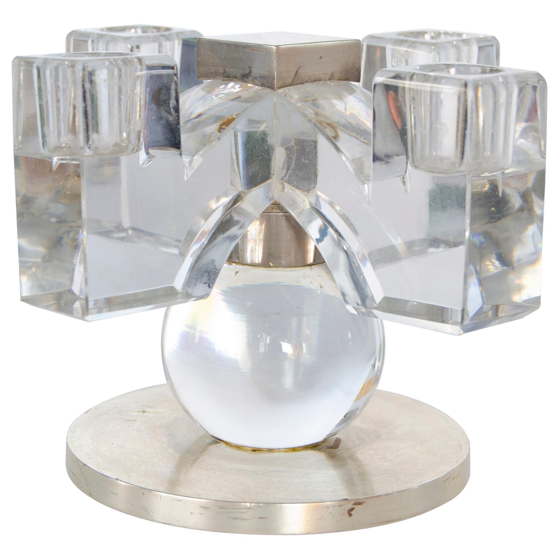 Chandelier by Jacques Adnet, circa 1930's at 1stDibs