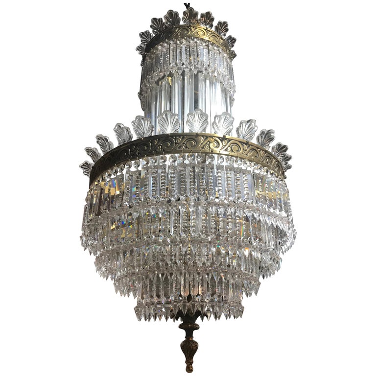 Baccarat Crystal Chandelier at 1stDibs