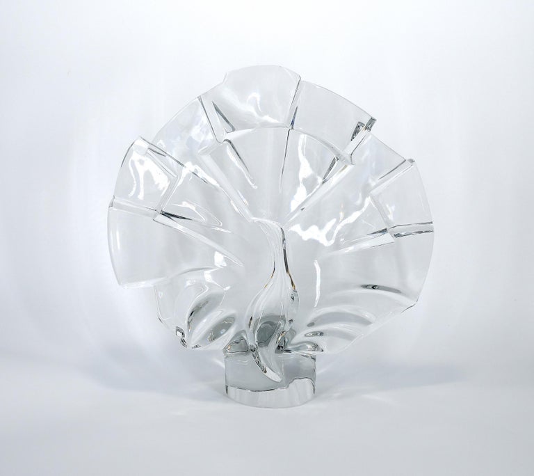 Baccarat Crystal Peacock Centerpiece Sculpture For Sale at 1stDibs