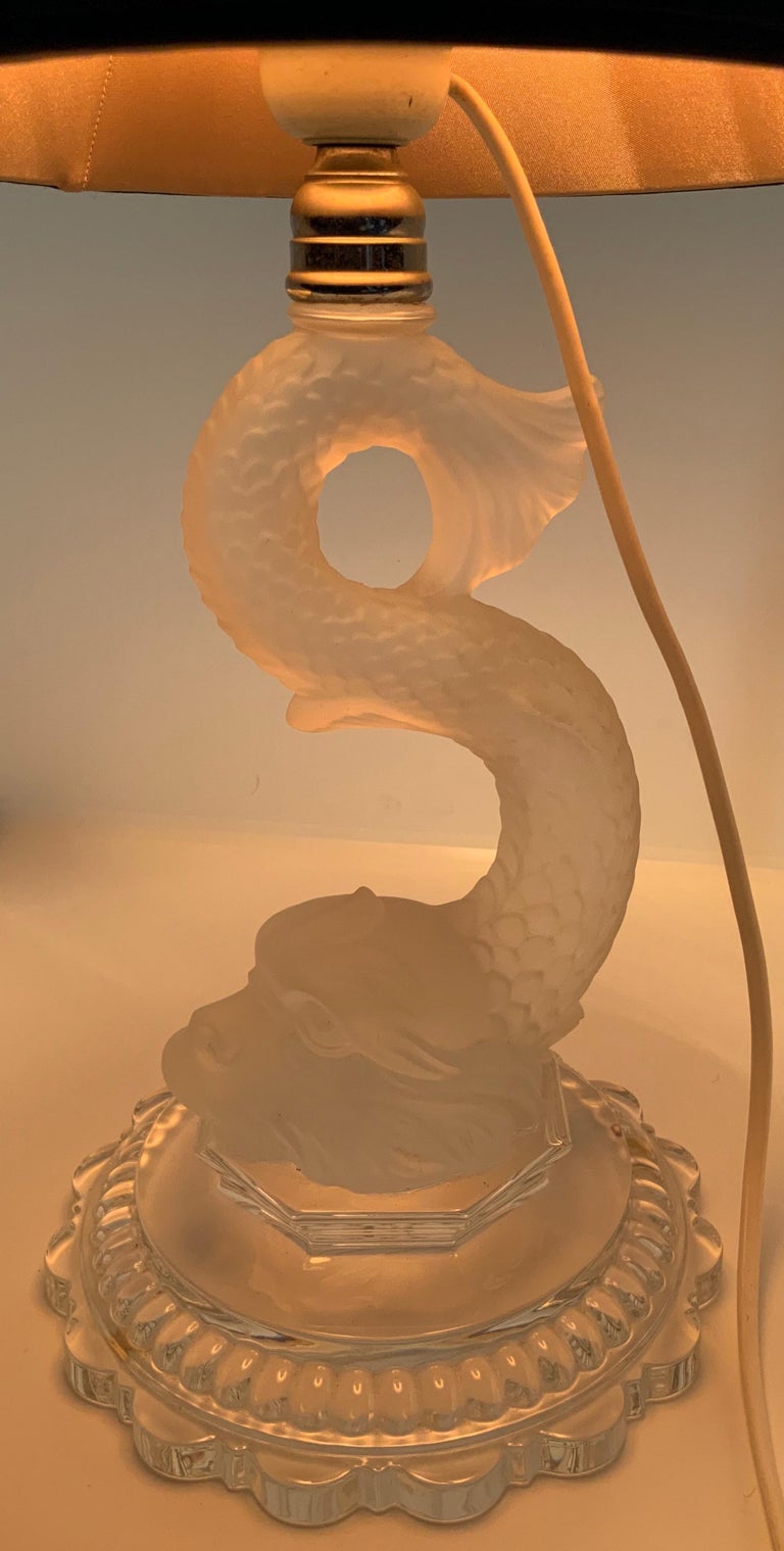 Baccarat Dolphin Table Lamp at 1stDibs | dolphin floor lamp