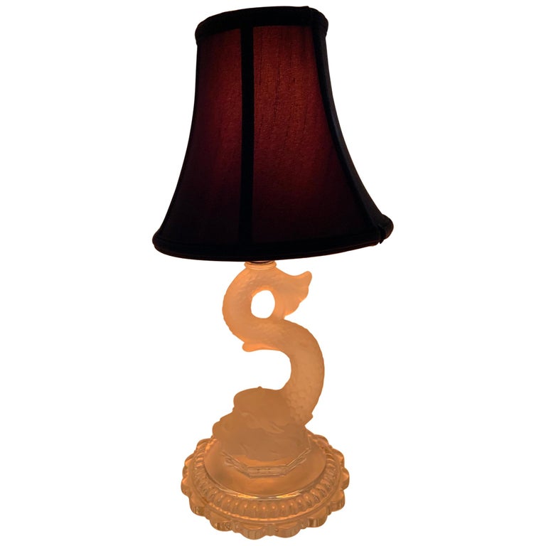 Baccarat Dolphin Table Lamp at 1stDibs | dolphin floor lamp