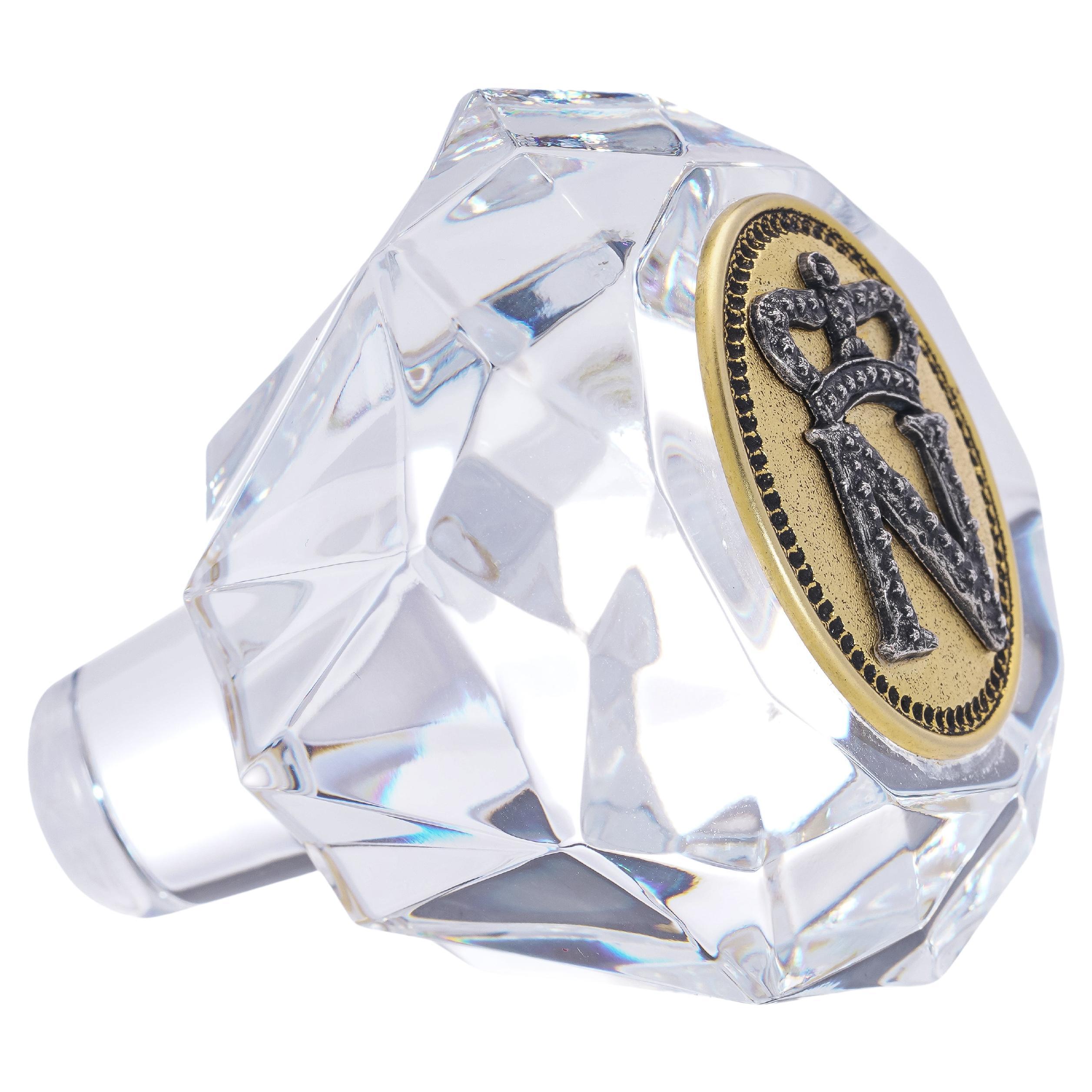 Baccarat finely crafted crystal bottle stopper For Sale at 1stDibs