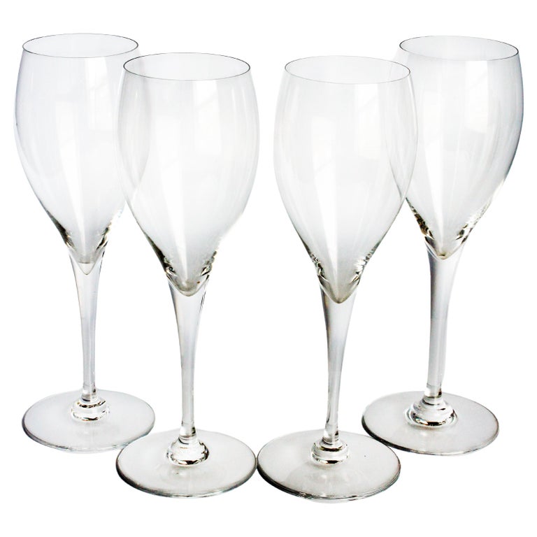 Baccarat St. Remy Champagne Flutes Tulips Barware Set of 4 Crystal ...