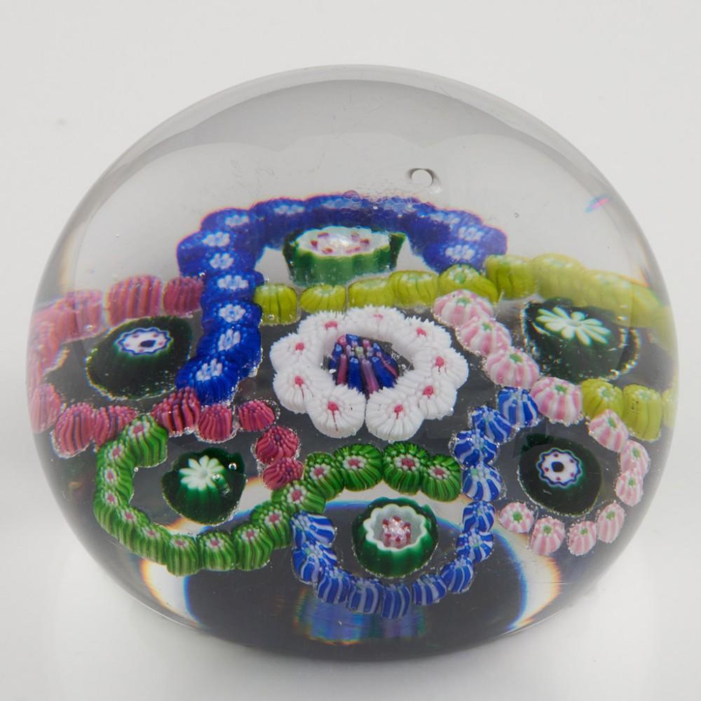 Baccarat Trefoil Millefiori Paperweight c1850 For Sale at 1stDibs