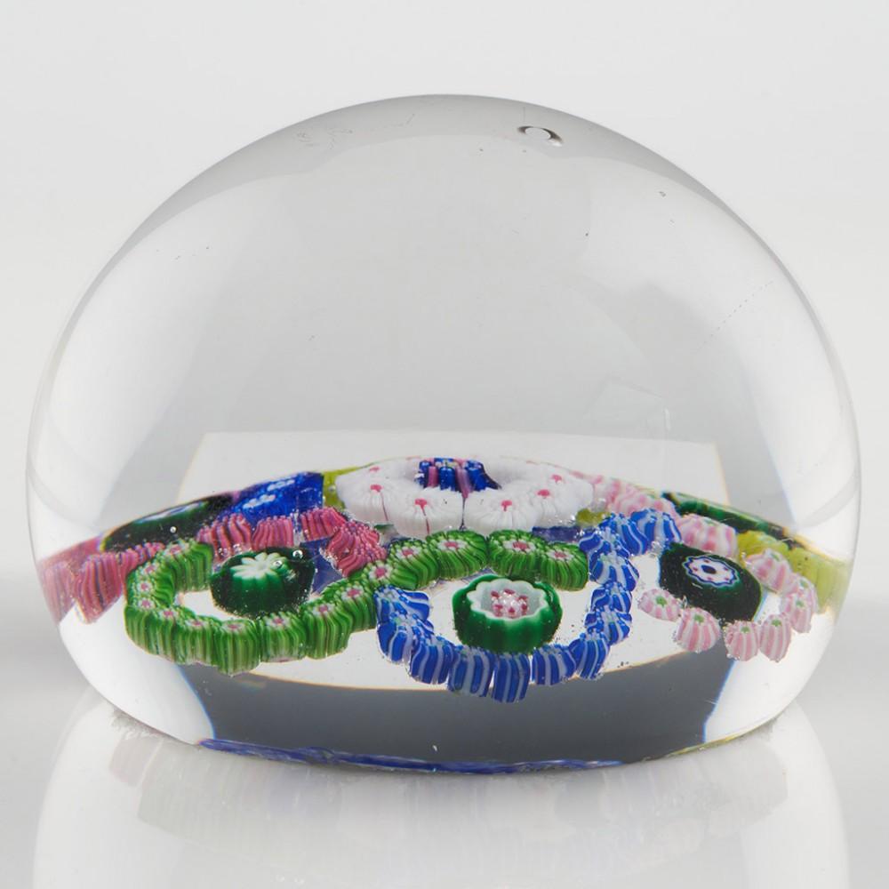 Baccarat Trefoil Millefiori Paperweight c1850 For Sale at 1stDibs