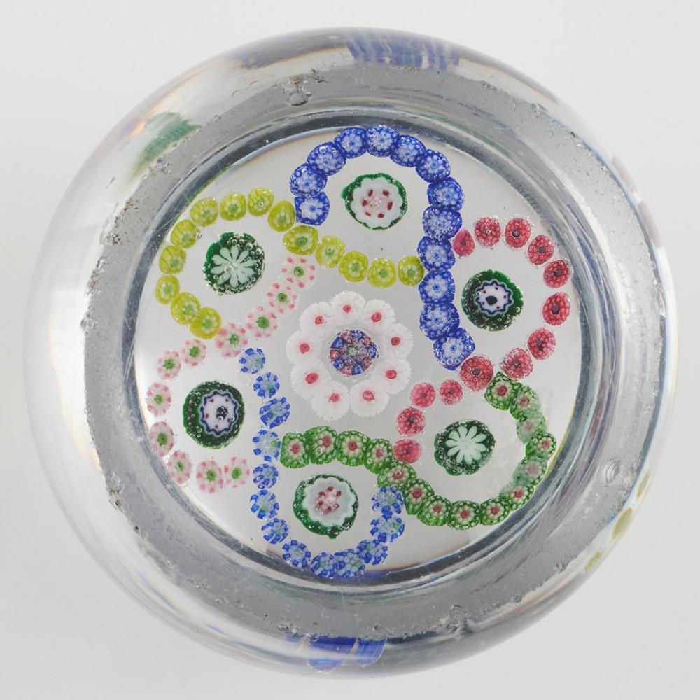 Baccarat Trefoil Millefiori Paperweight c1850 For Sale at 1stDibs