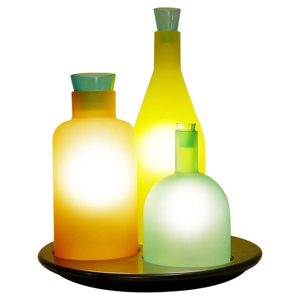 Midcentury ITRE Italian Murano Glass Table Lamp For Sale at 1stDibs