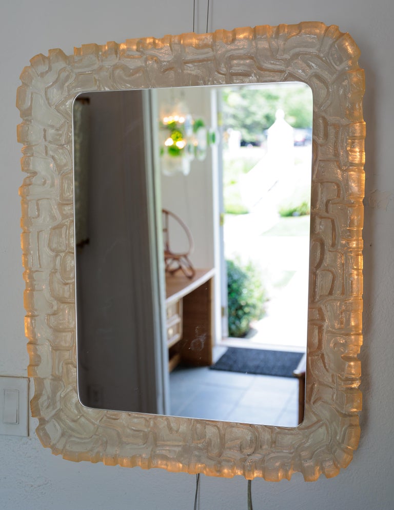 Back-Lite Mirror with Resin Surround For Sale at 1stDibs