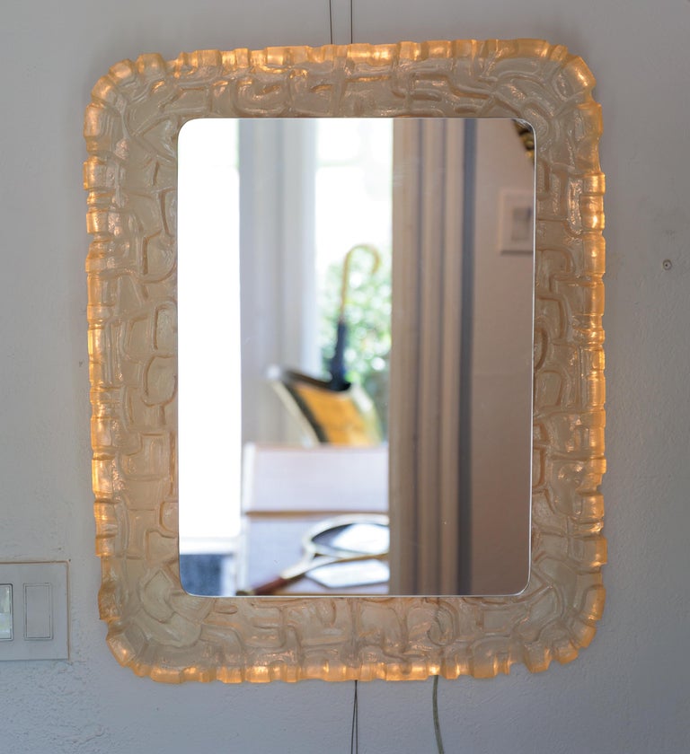 Back-Lite Mirror with Resin Surround For Sale at 1stDibs