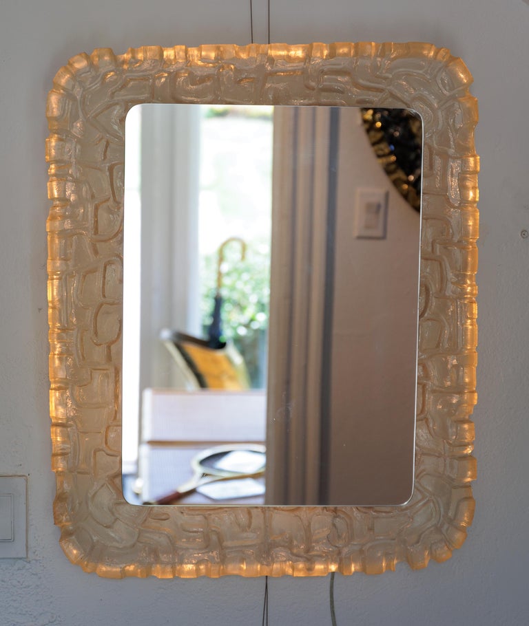 Back-Lite Mirror with Resin Surround For Sale at 1stDibs