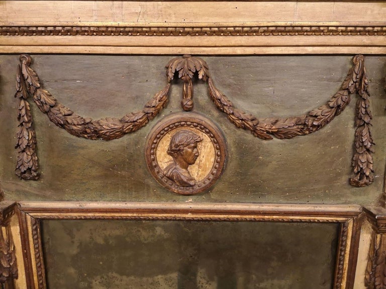 Back Room Mirror in Lacquered Wood For Sale at 1stDibs