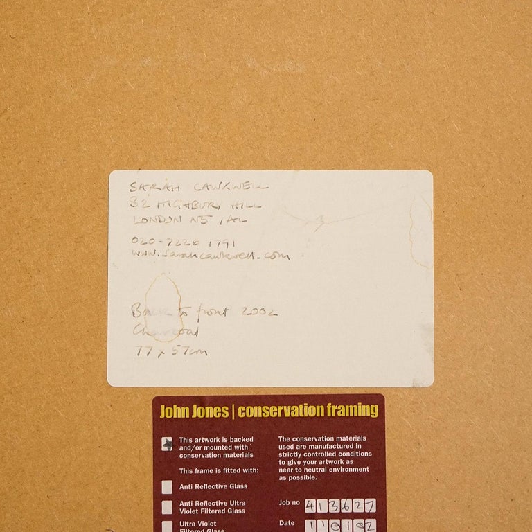 'Back to Front' Original Charcoal Drawing by Sarah Cawkwell For Sale at ...