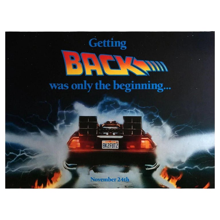 Back To The Future Part II, Unframed Poster, 1989 For Sale at 1stDibs