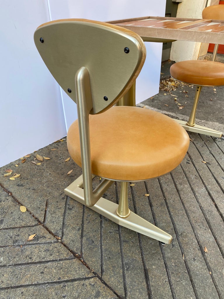 Backgammon Table and Chairs at 1stDibs | backgammon table and chairs