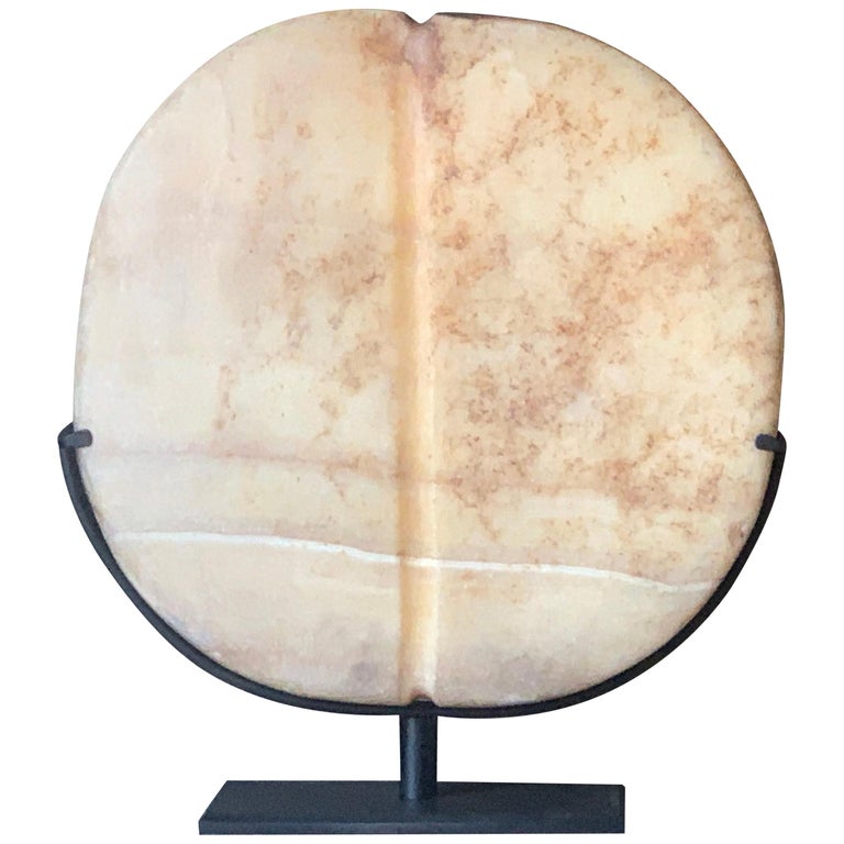 Bactrian Alabaster Disc Idol, 2nd Millennium B.C. at 1stDibs