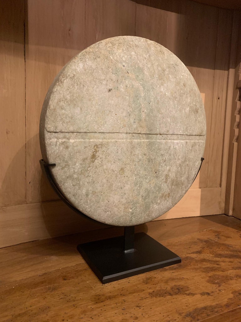 Bactrian Green Marble Disc Idol, 2nd Millennium B.C. at 1stDibs ...