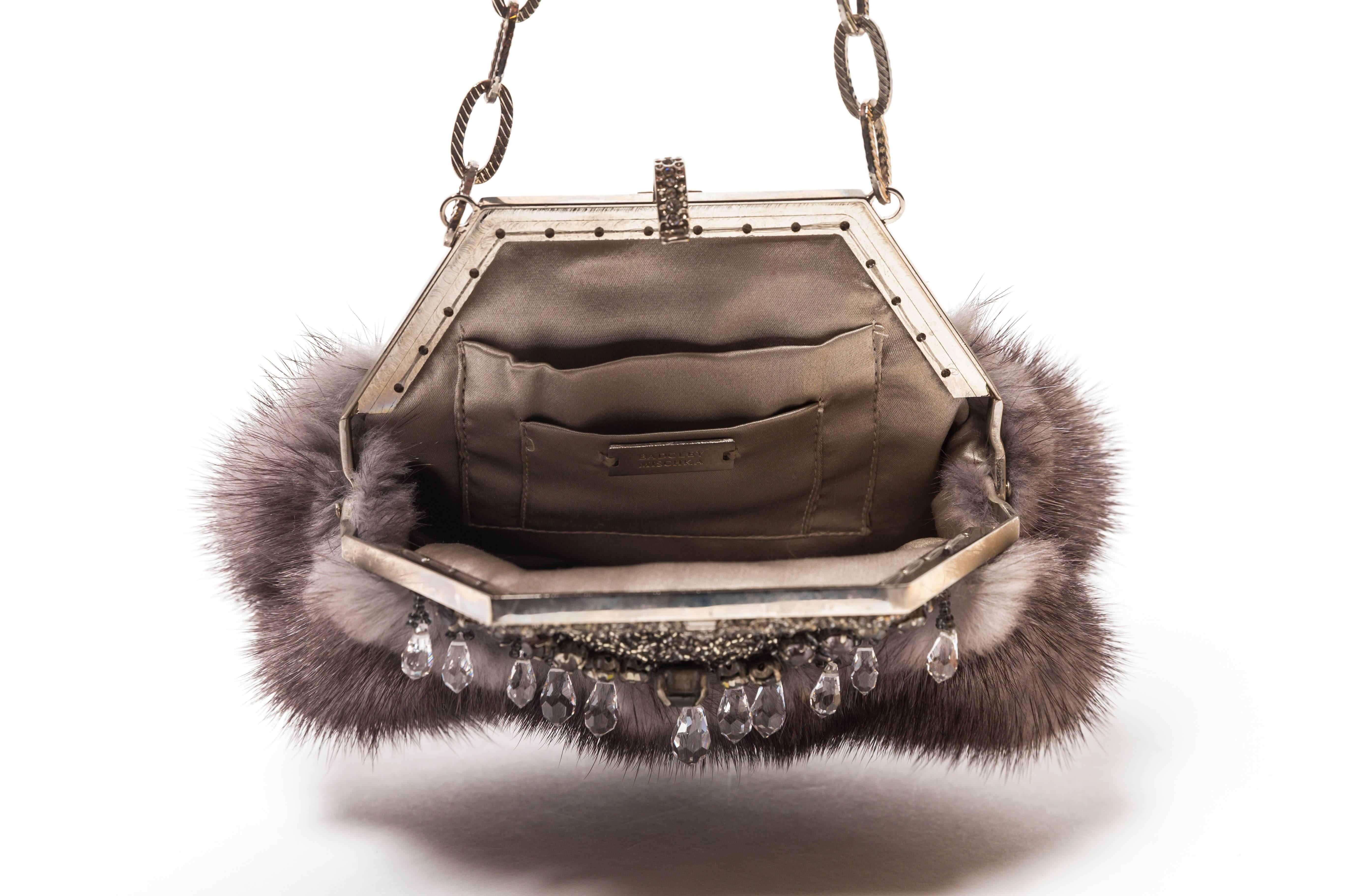 Badgley Mischka Mink Evening Bag at 1stDibs | badgley mischka bag ...