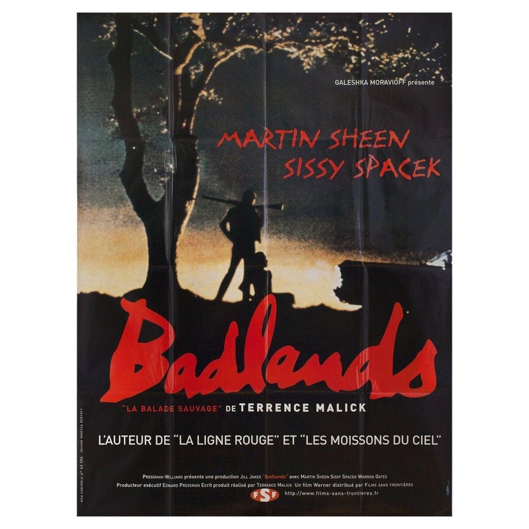 Badlands R1990s French Grande Film Poster For Sale at 1stDibs