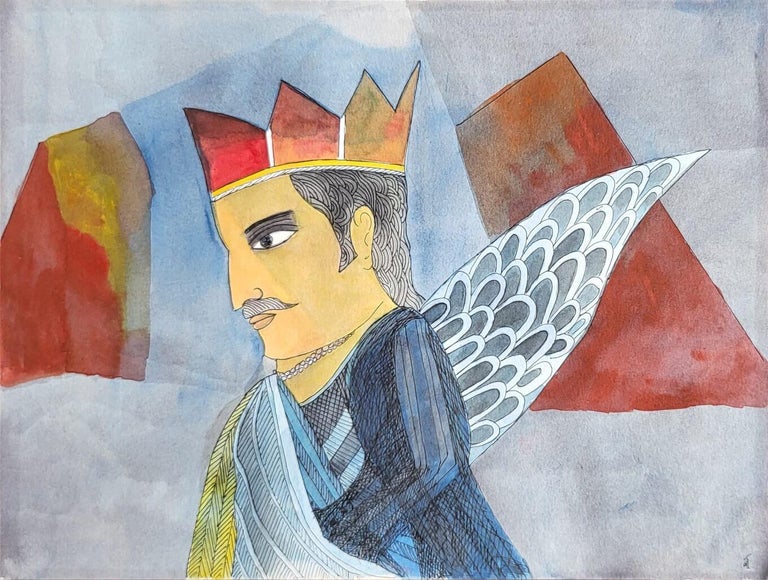 Badri Narayan - Untitled, Mixed Media on Paper by Modern Indian Artist ...