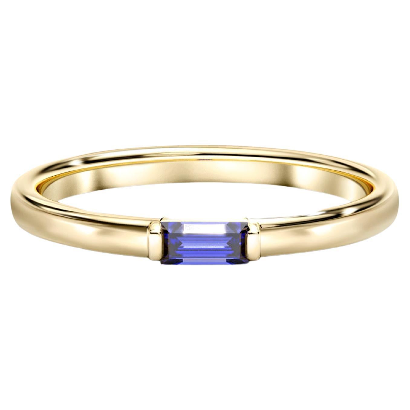 Vintage inspired 14k W/gold "French cut" Sapphire and Baguette Diamond ...