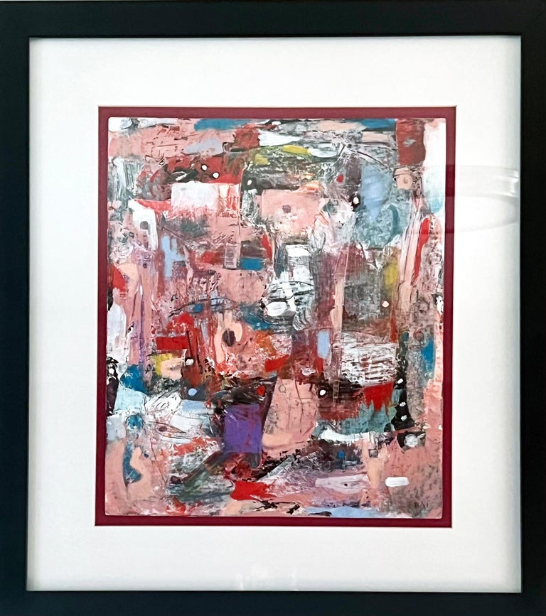 Bai (Carl Karni-Bain) - Avalon, Abstract Acrylic Painting on Board by ...