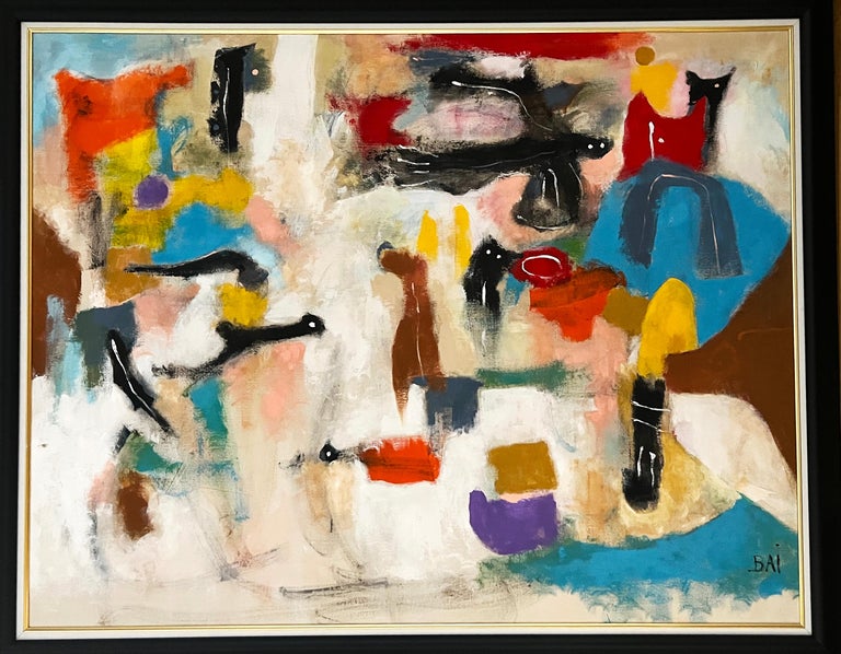 Bai (Carl Karni-Bain) - Waiting For A Better Day, Large Abstract ...