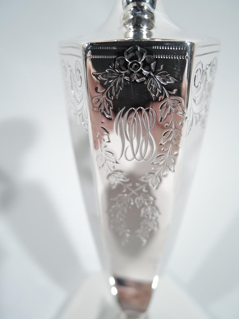 Bailey Banks and Biddle Edwardian Regency Sterling Silver Candlesticks ...