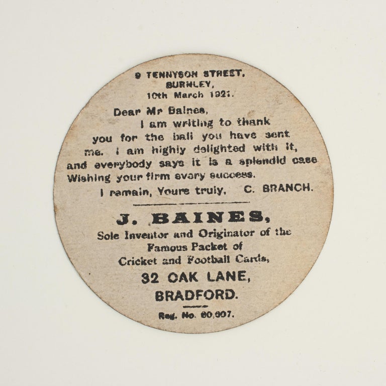 Baines Golfing Trade Card, North Berwick For Sale at 1stDibs