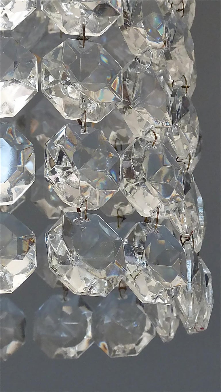 Bakalowits Chandelier Patinated Brass Crystal Glass Strings, Emil ...