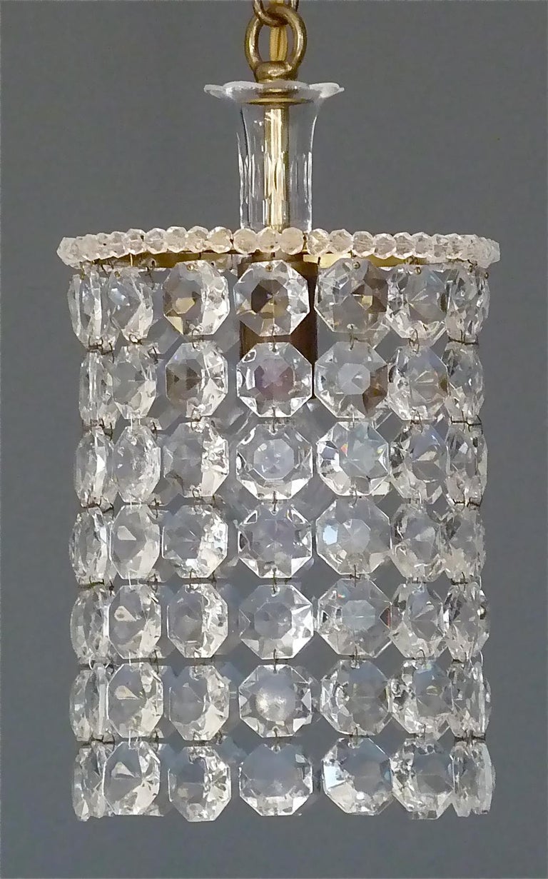 Bakalowits Chandelier Patinated Brass Crystal Glass Strings, Emil ...