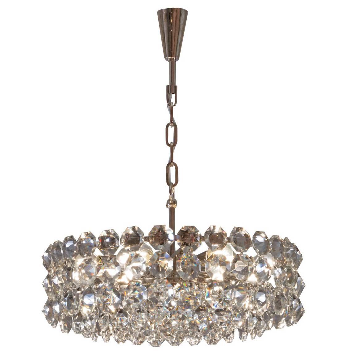 Funky Mid-Century Modern Chandelier in the Style of Bakalowits, 1960s ...