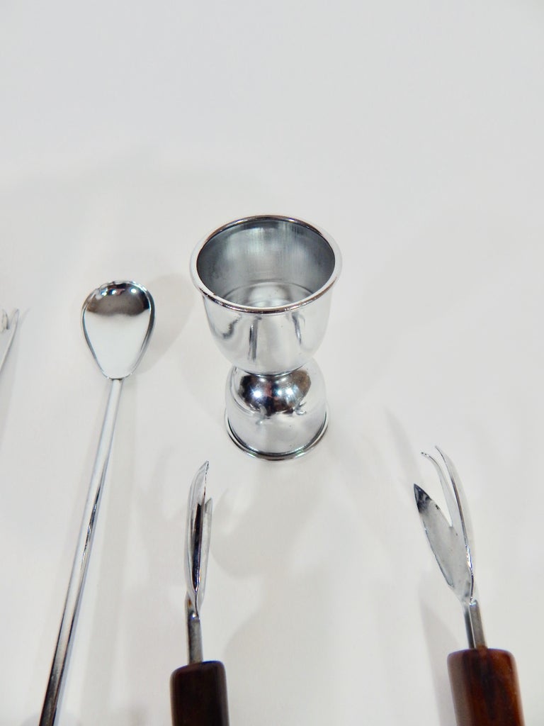 Bakelite Bar Utensil Set of 7 Piece, 1950s at 1stDibs | bakelite bar set