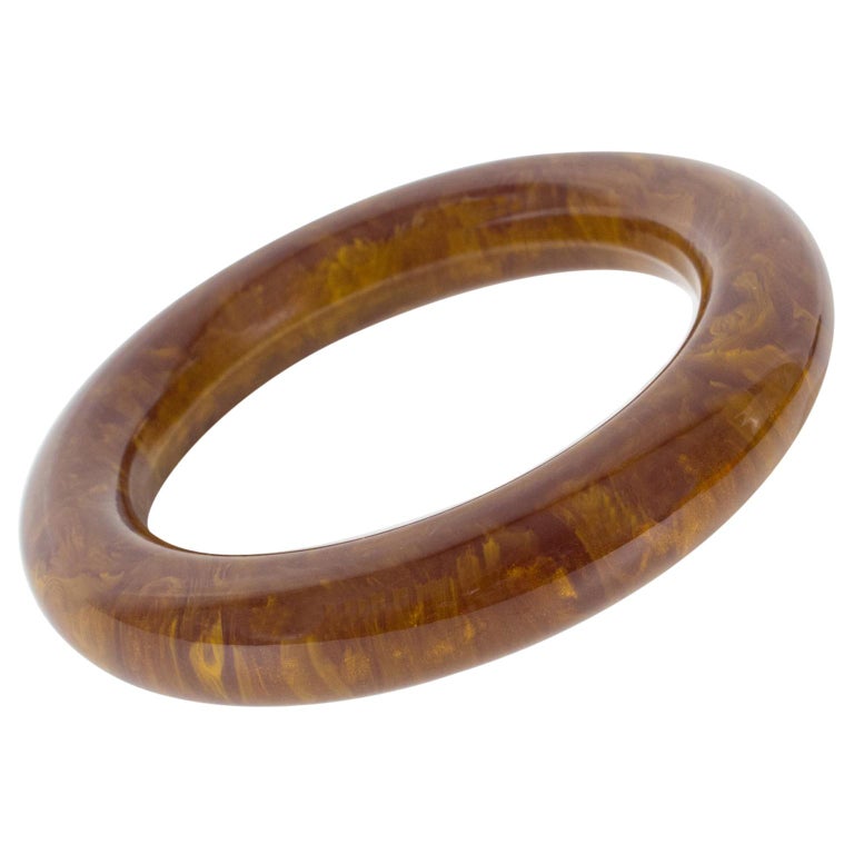 Bakelite Bracelet Bangle Purple Stardust Marble at 1stDibs