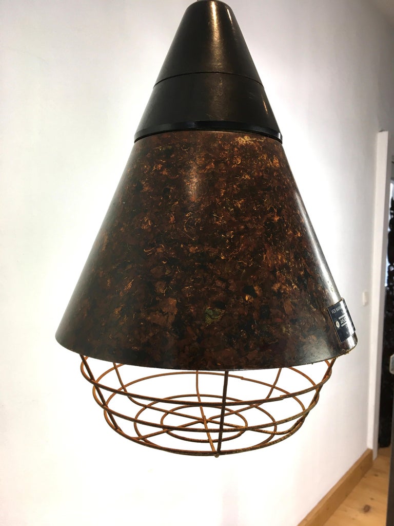 Bakelite Industrial Pendant Light, Germany, 1960s For Sale at 1stDibs