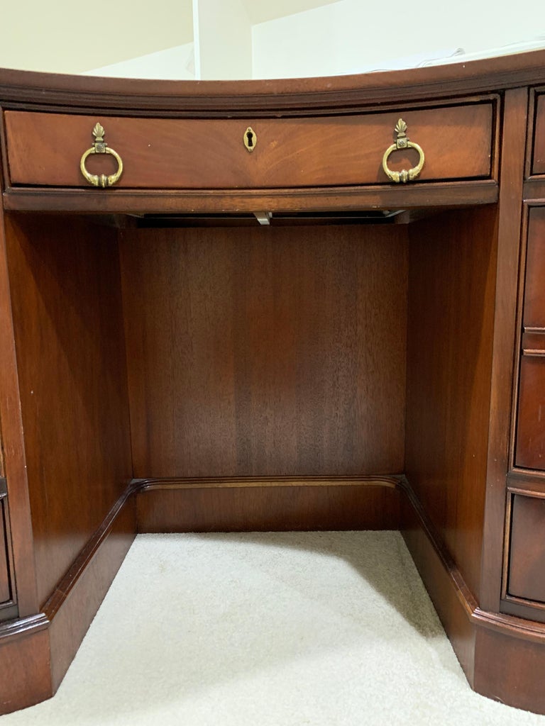Baker Desk with Leather Top at 1stDibs