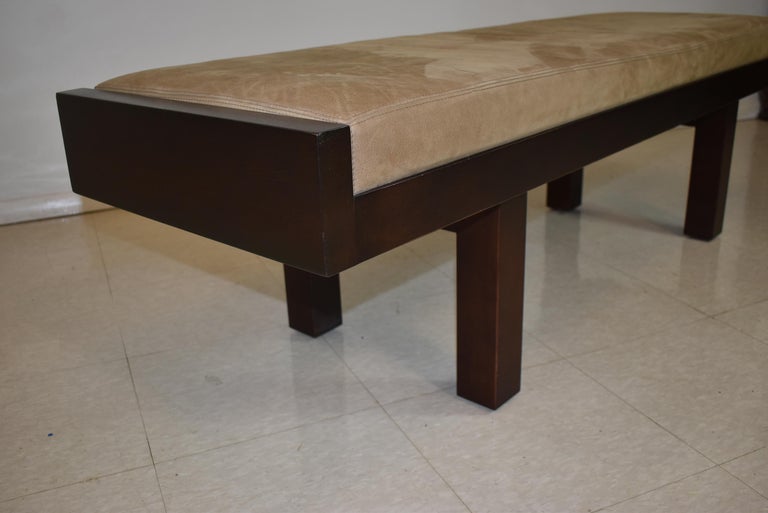 Baker Furniture Bench Coach Leather Seat at 1stDibs | coach furniture