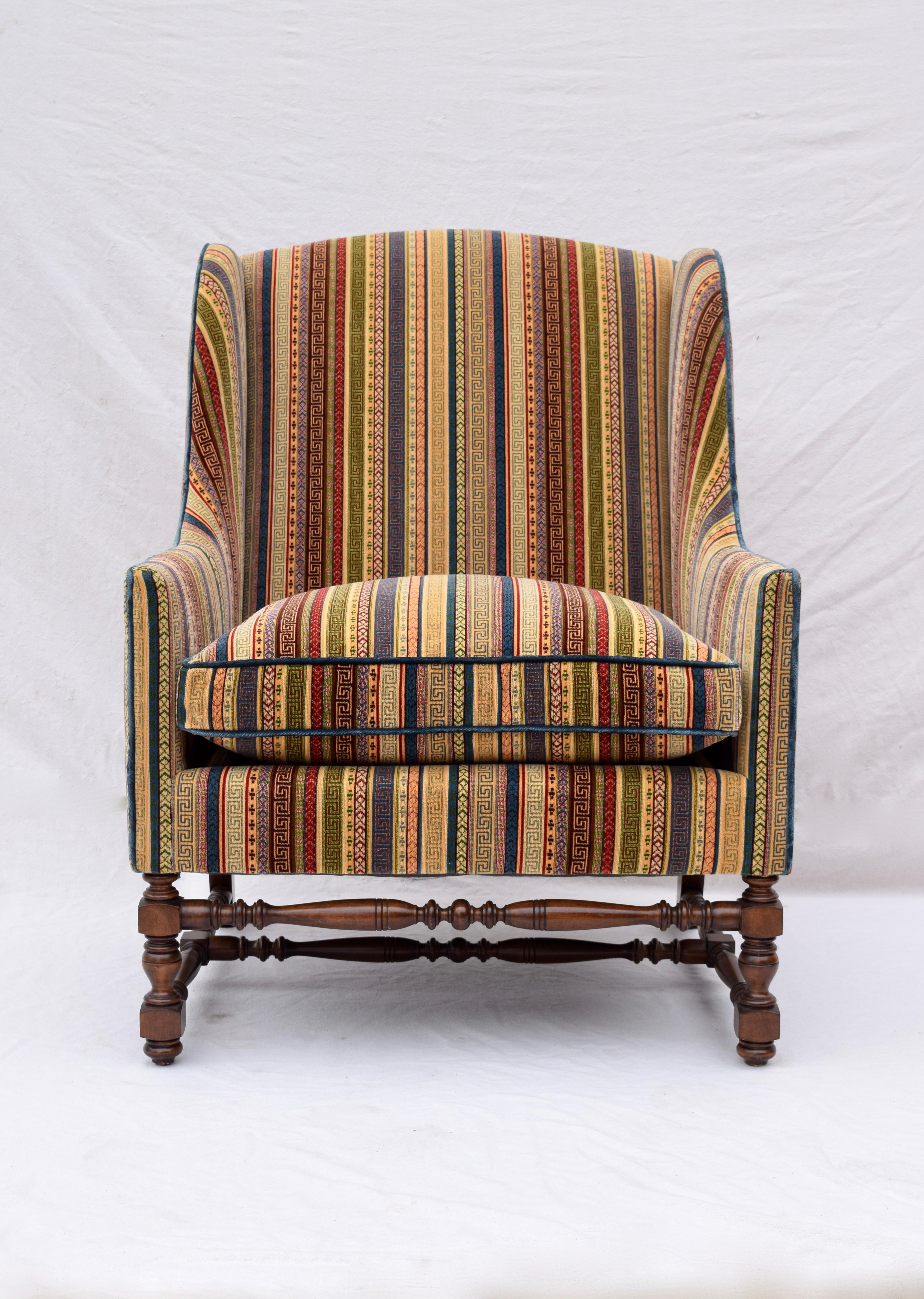Baker Furniture Company Wingback Lounge Chair at 1stDibs