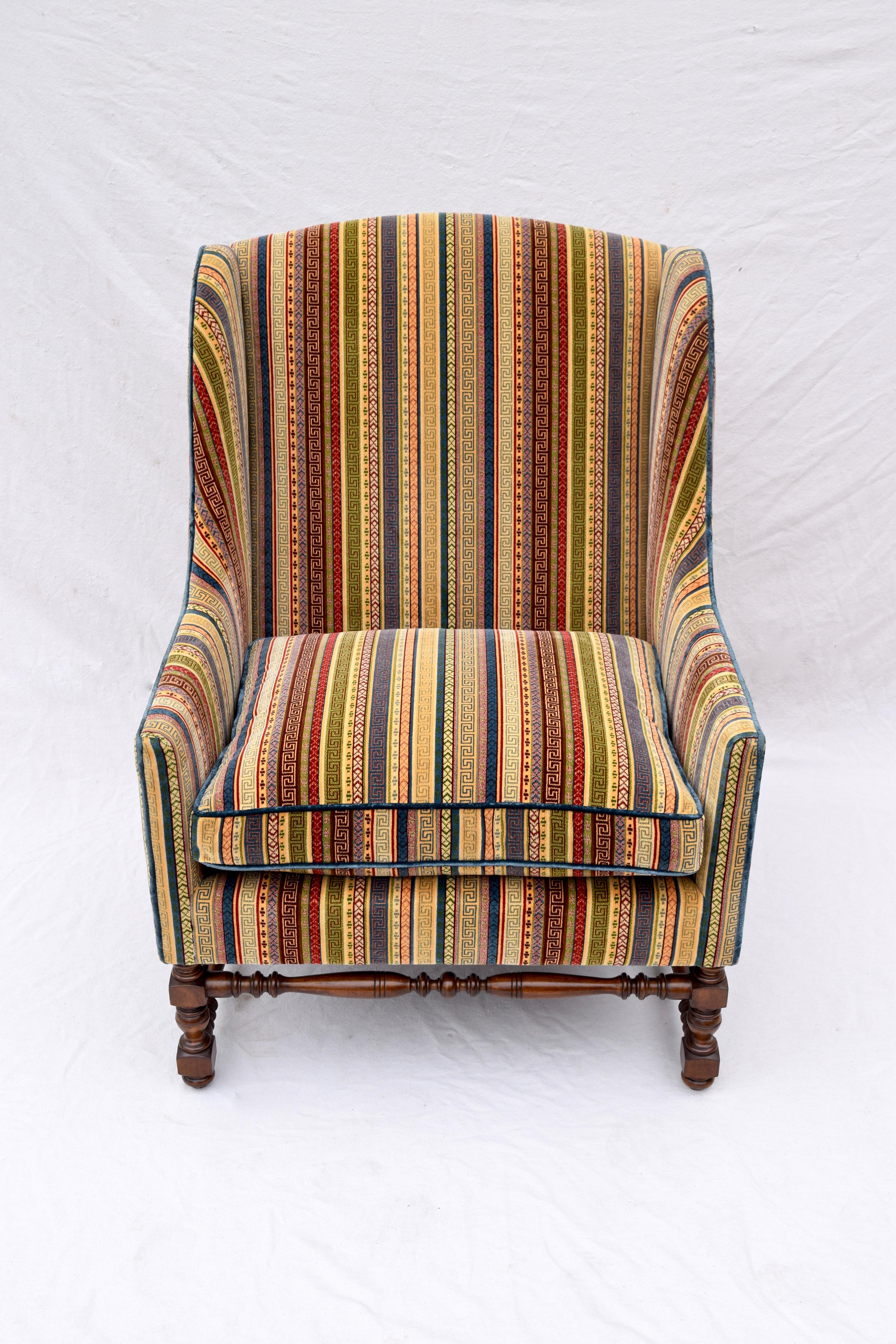 Baker Furniture Company Wingback Lounge Chair at 1stDibs