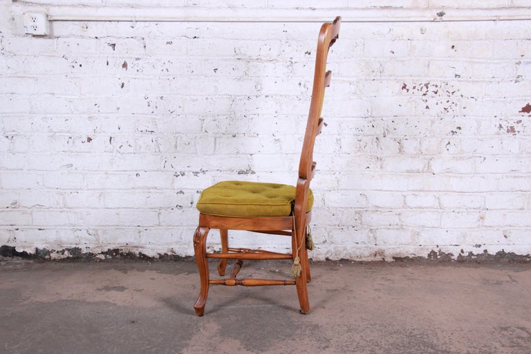 Baker Furniture French Country High Back Dining Chairs, Set of Eight at ...