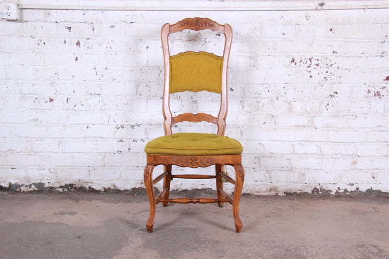 Baker Furniture French Country High Back Dining Chairs, Set of Eight at ...