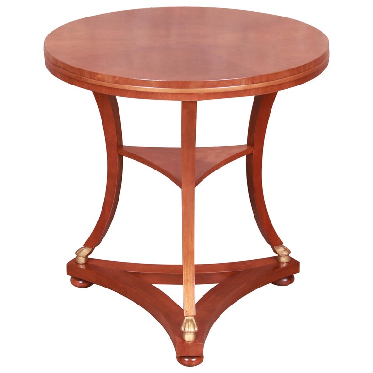 Baker Furniture French Empire Mahogany Tea Table, Newly Refinished at ...