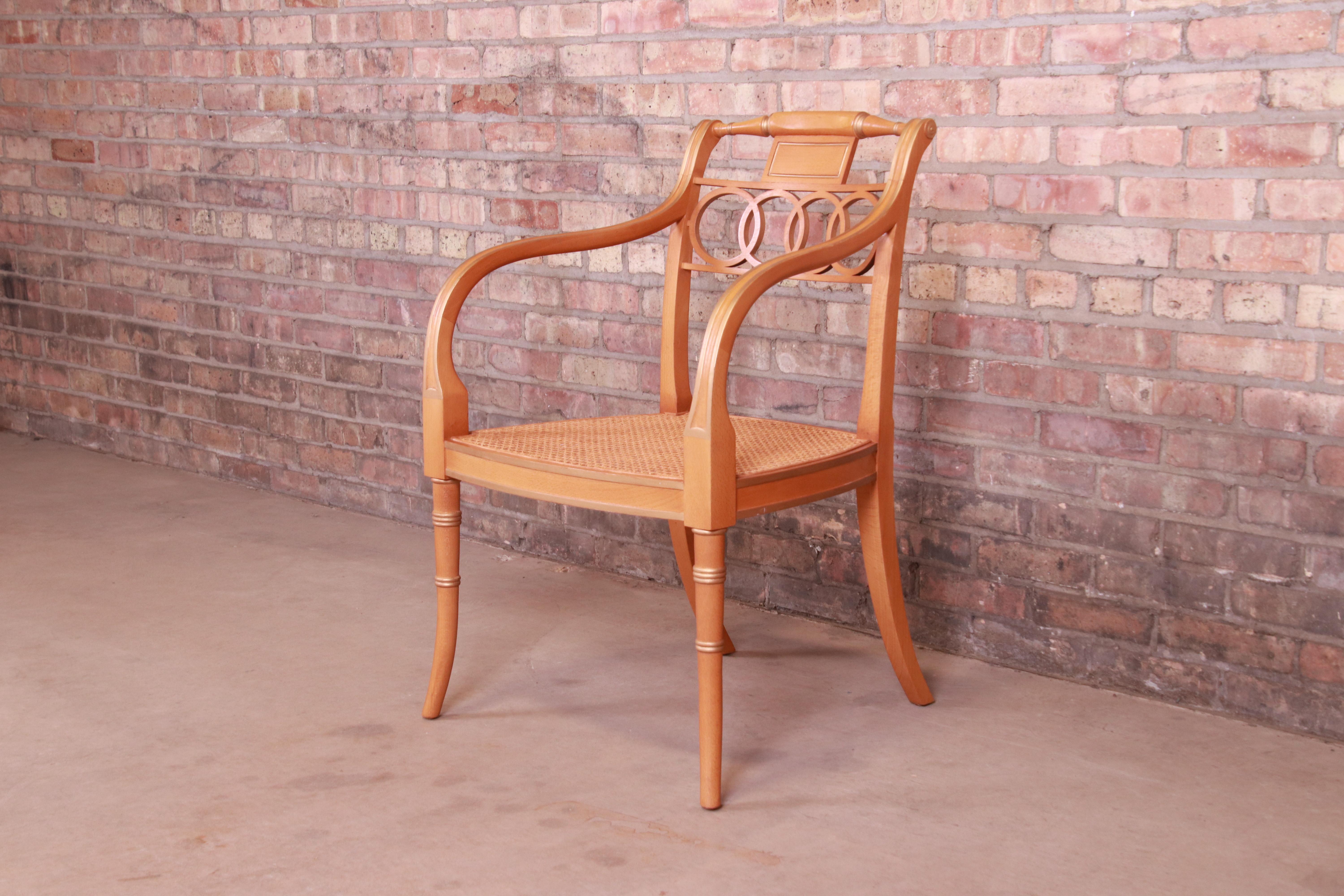 Baker Furniture Regency Dining Armchairs, Set of Six For Sale at 1stDibs