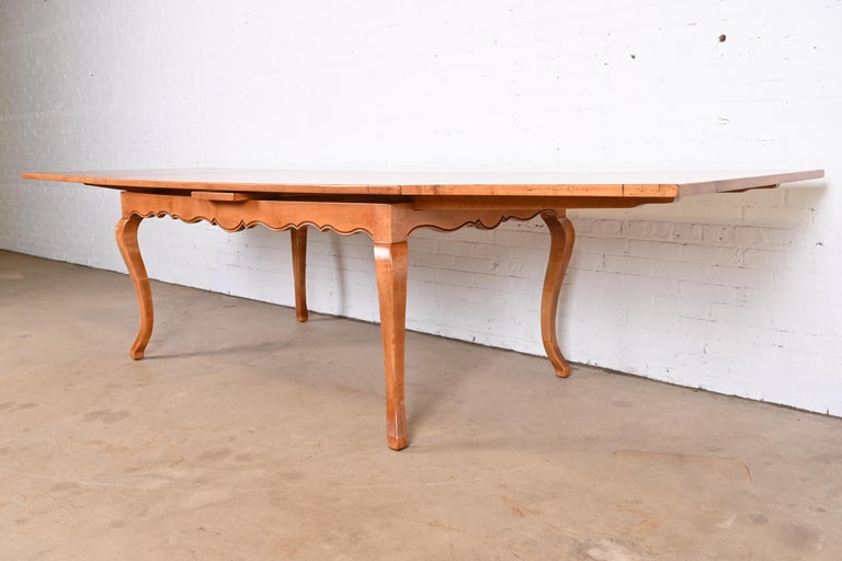 Baker Furniture Italian Provincial Maple Harvest Farm Table, Newly ...