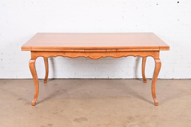 Baker Furniture Italian Provincial Maple Harvest Farm Table, Newly ...