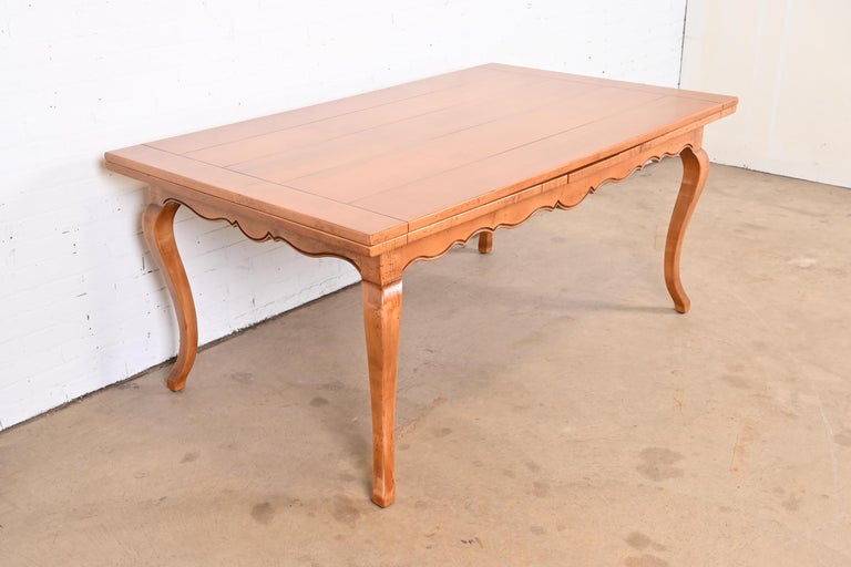 Baker Furniture Italian Provincial Maple Harvest Farm Table, Newly ...