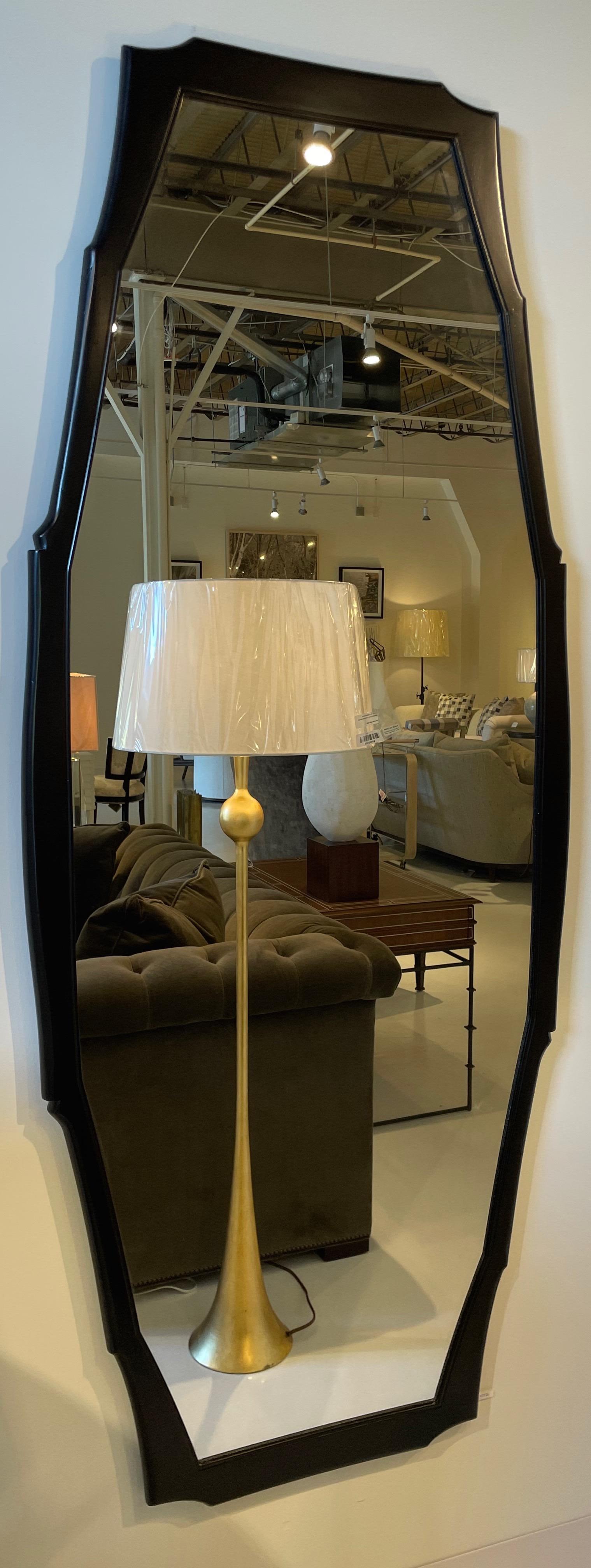 Baker Furniture Jacques Garcia Designed Wall Mirror in Ebonized Finish ...