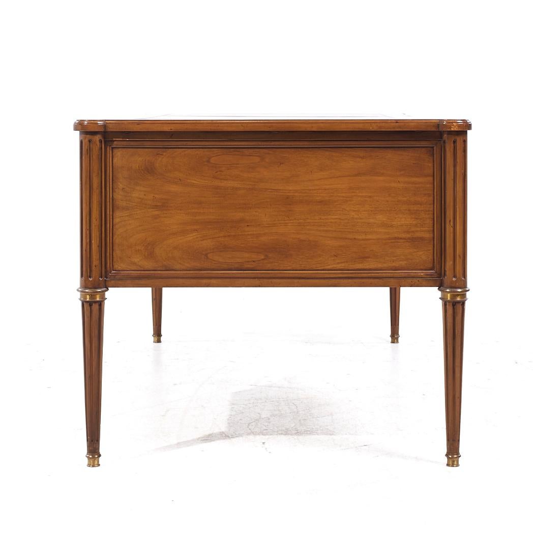 Baker Furniture Louis XVI Leather Top French Executive Desk For Sale at ...