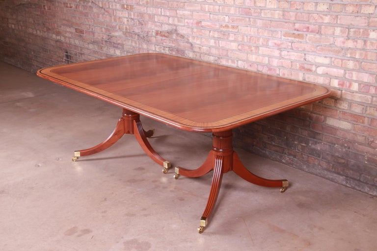Baker Furniture Stately Homes Georgian Mahogany Dining Table, Newly ...